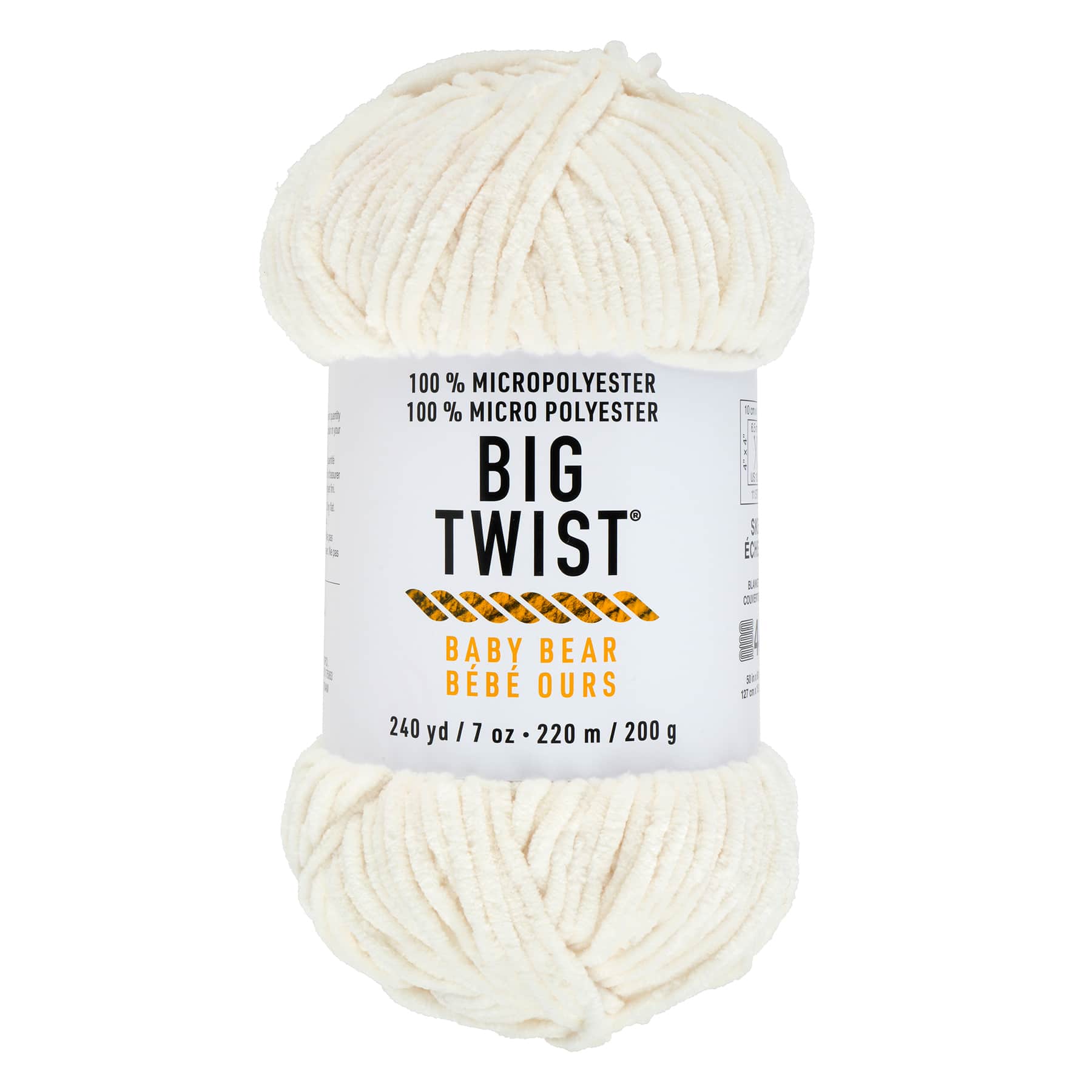 Big Twist® Baby Bear Yarn, Color: Cream/Vanilla Cake | Michaels