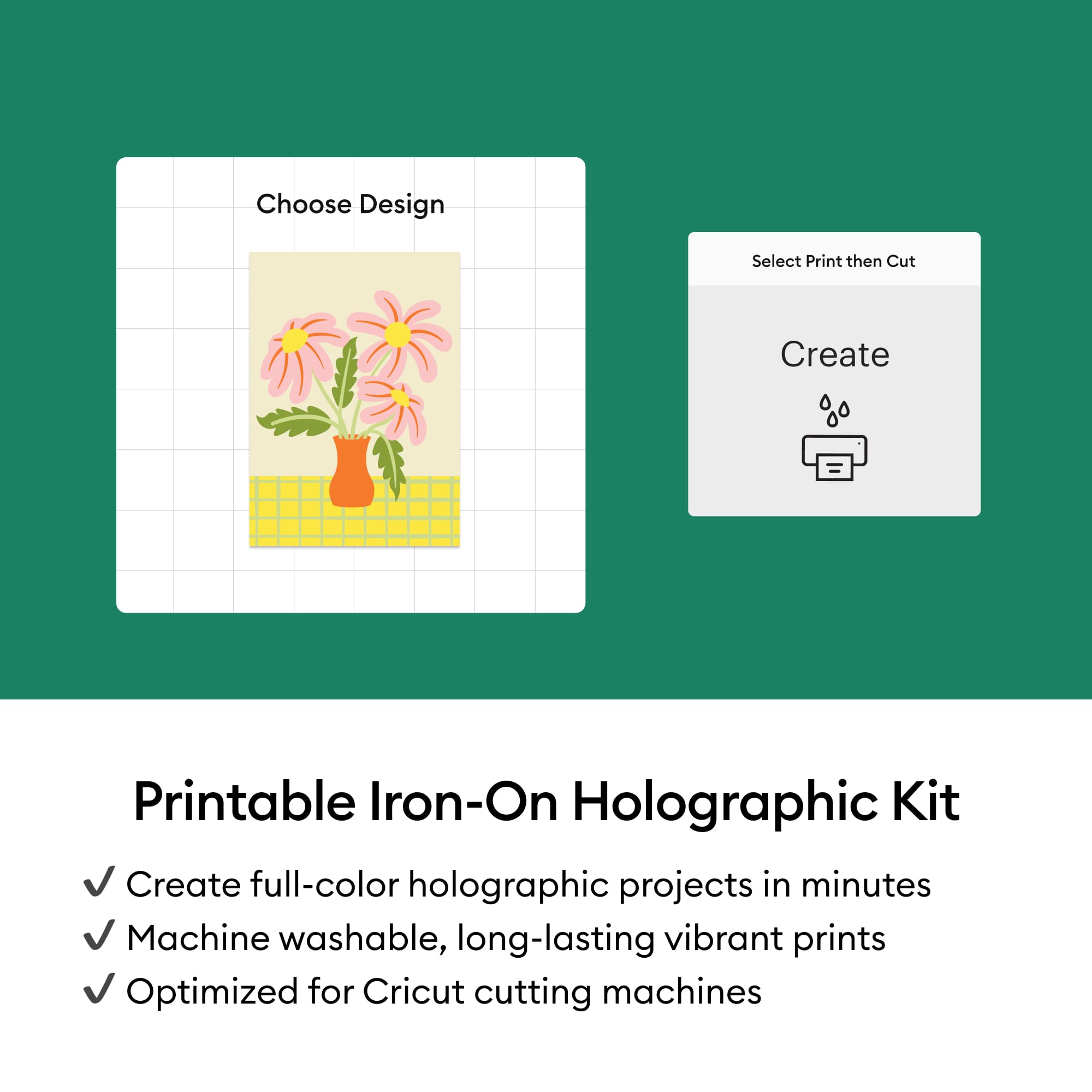 Cricut® Printable Iron-On Holographic Kit | Michaels