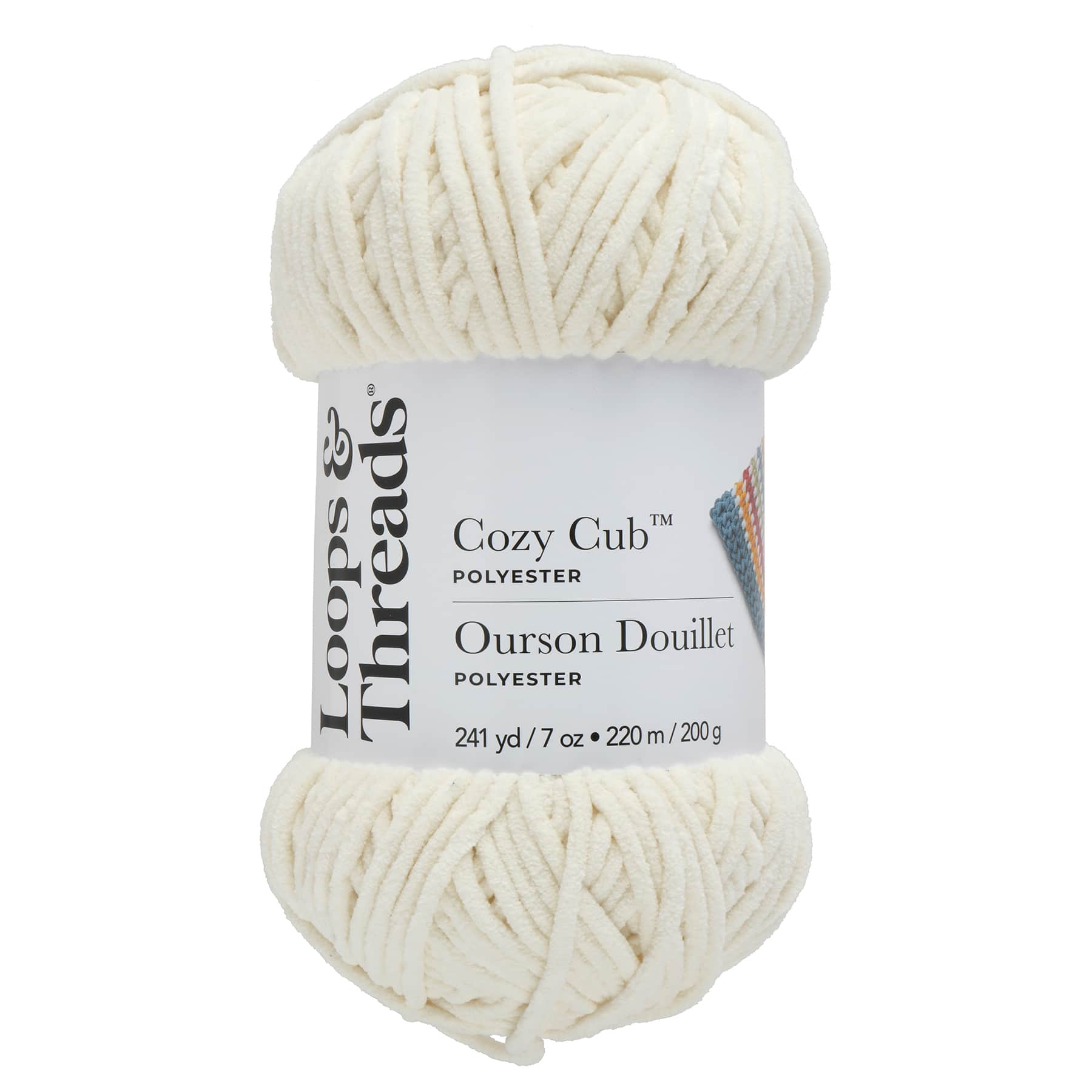 Big Twist® Baby Bear Yarn, Color: Cream/Vanilla Cake | Michaels