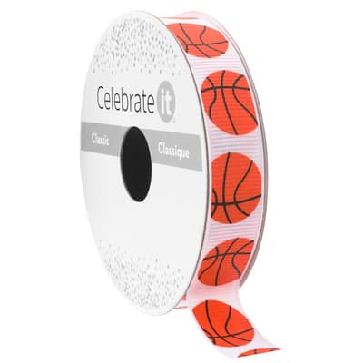 5/8'' x 7yd. Basketball Ribbon by Celebrate It® Classic | Michaels