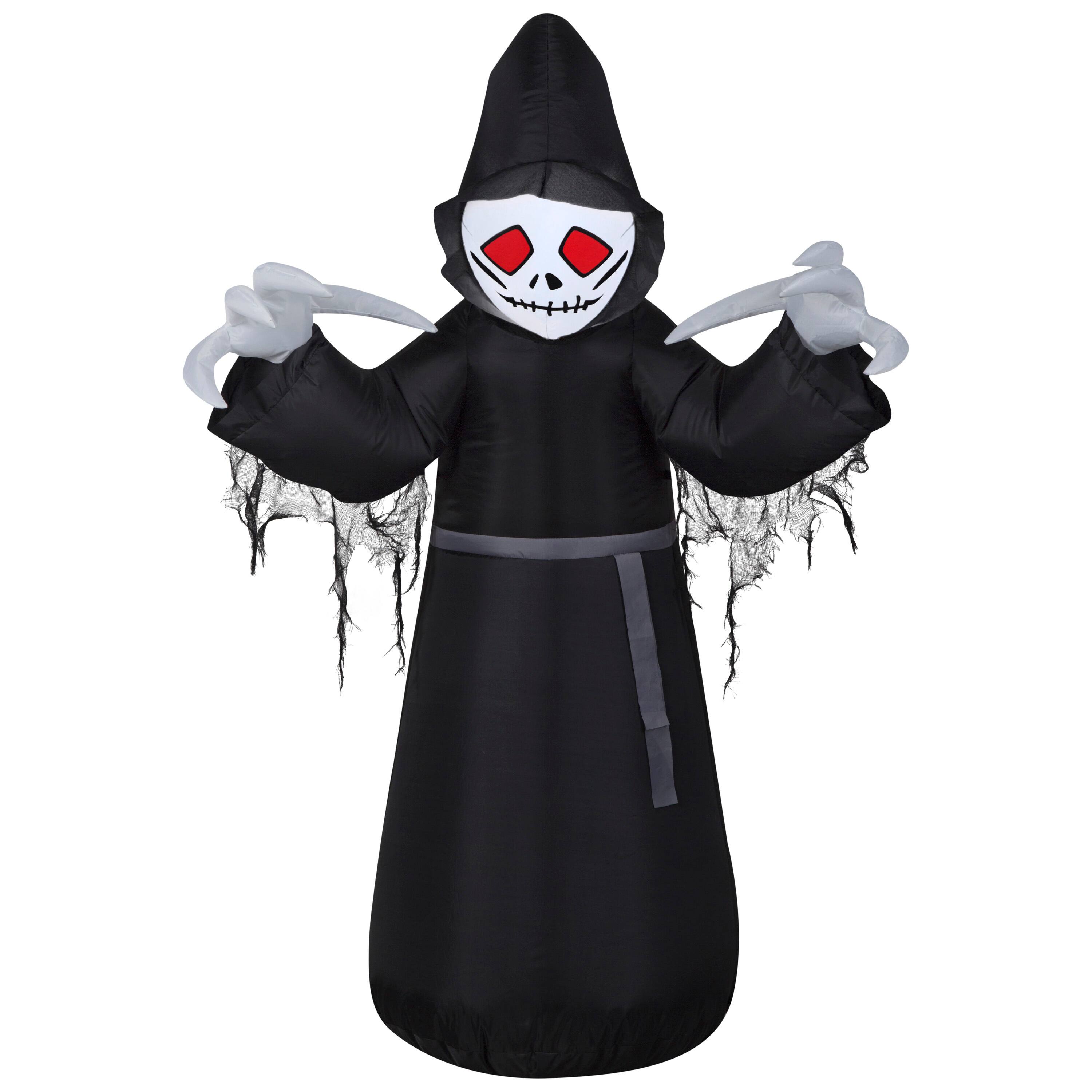 4ft. Airblown® Inflatable Halloween Outdoor Scary Reaper | Halloween ...