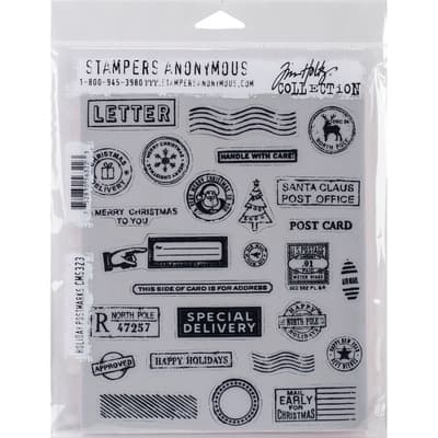 Stampers Anonymous Tim Holtz® Holiday Postmarks Cling Stamps Set | Michaels