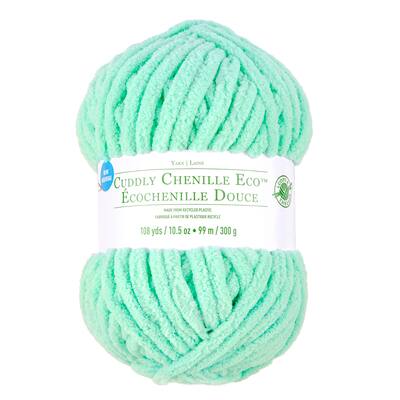Cuddly Chenille Eco™ Yarn by Loops & Threads™, Color: Seafoam | Michaels