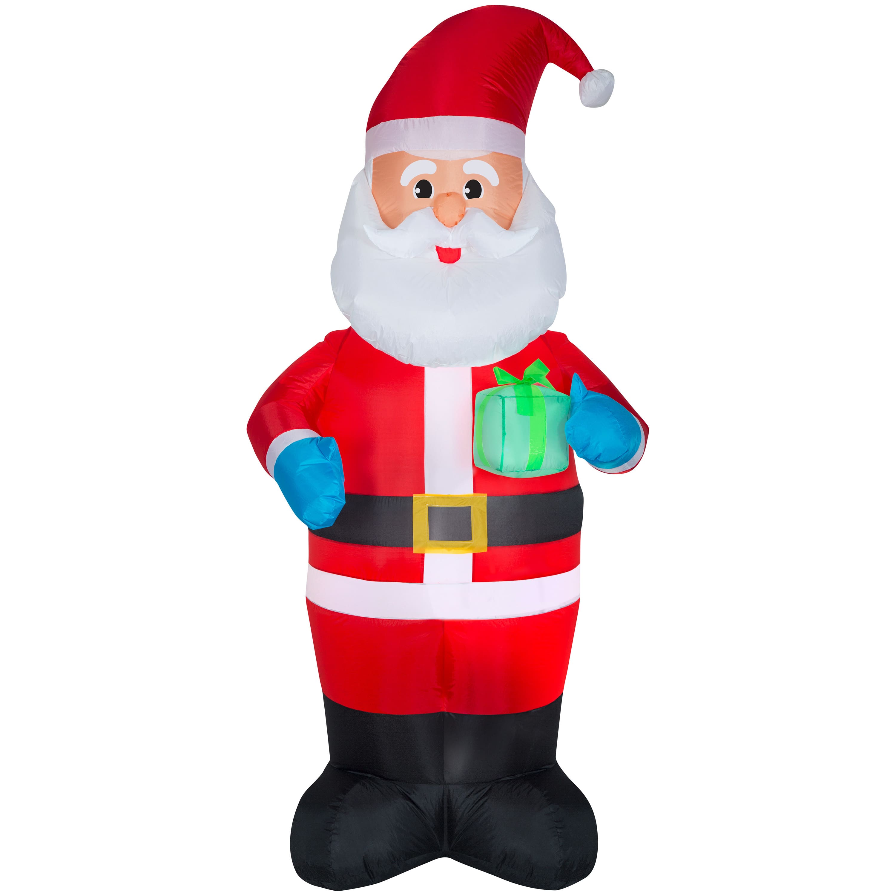 7ft. Airblown® Inflatable Santa with Present | Michaels