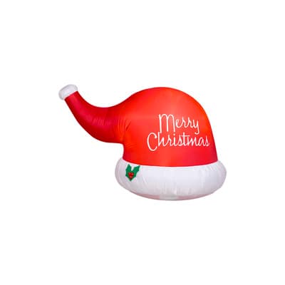 4ft. Airblown® Inflatable Big Santa Hat | Michaels