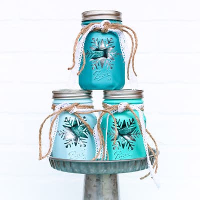 Snowflake Mason Jar | Projects | Michaels