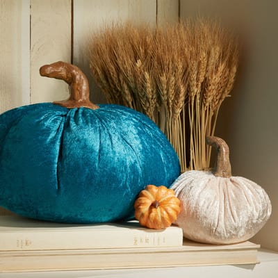Velvet Fabric Pumpkins | Projects | Michaels