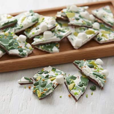 Leprechaun Shamrock Candy Bark | Projects | Michaels