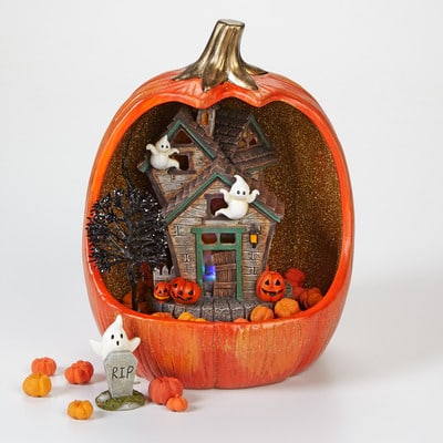 Halloween Miniatures Pumpkins and Ghost Scene | Projects | Michaels