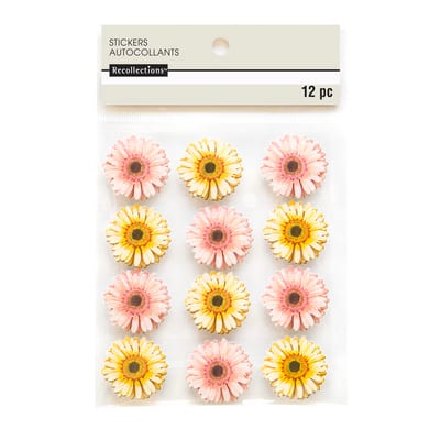 Gerbera Daisy Stickers By Recollections™ | Michaels
