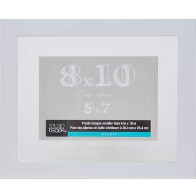 White Belmont Float Frame by Studio Décor®, Size: 8" x 10" | Michaels