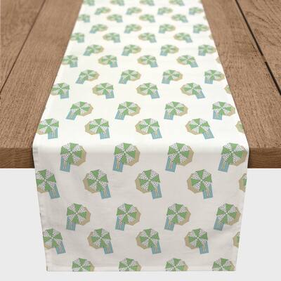 72" Umbrella Pattern Cotton Twill Runner | Michaels