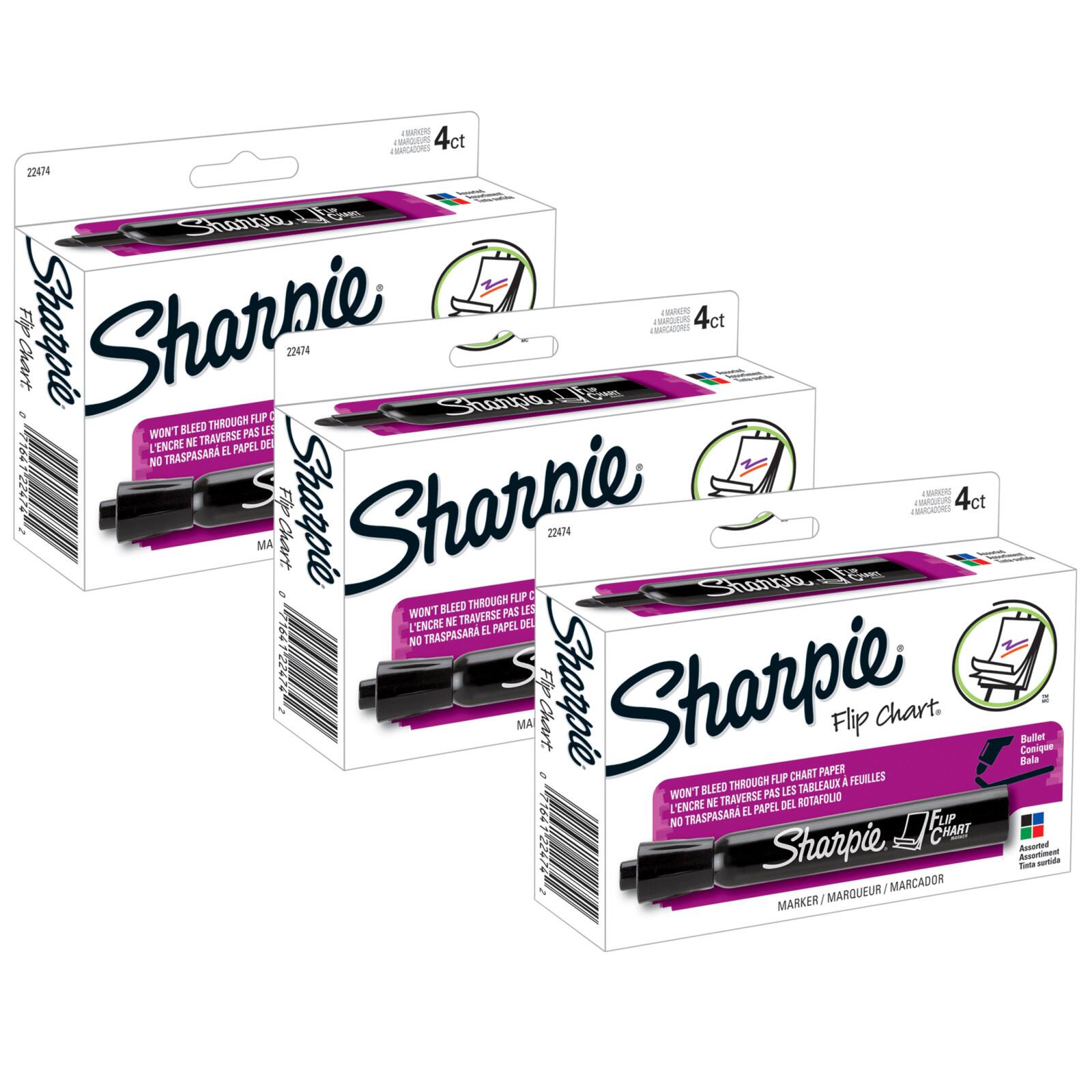 Sharpie® 4 Color Flip Chart® Markers, 3 Packs of 4 | Michaels