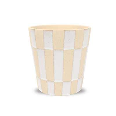 7" Tan & White Checker Ceramic Pot by Ashland® | Michaels