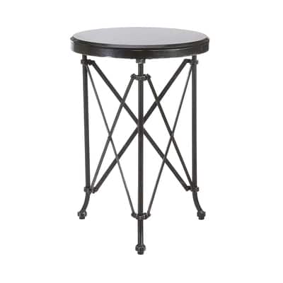 28'' Metal Table with Marble Top | Michaels