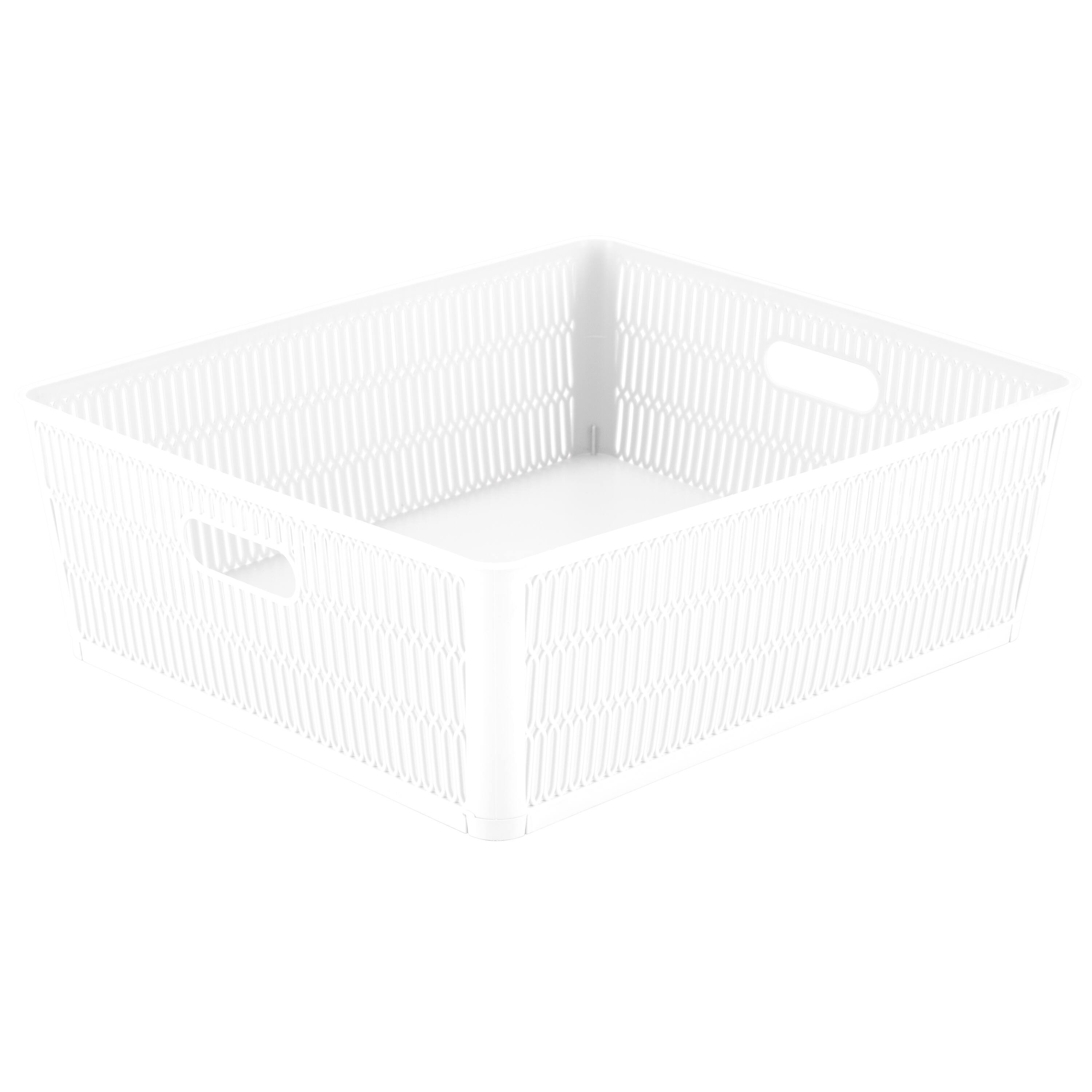 Simplify Slide 2 Stack It Shallow Tote Baskets, 2ct. | Michaels