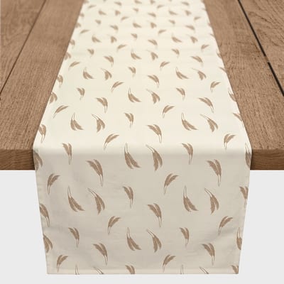 72" Feather Grass Cotton Twill Runner | Michaels