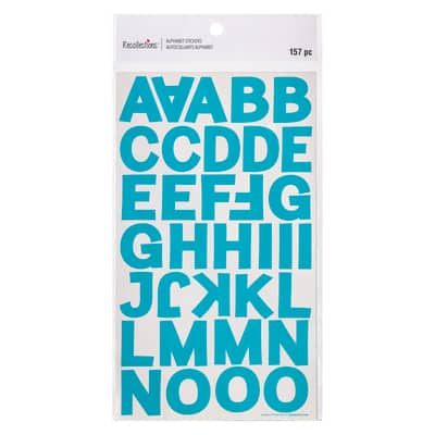 Block Alphabet & Number Stickers by Recollections™ | Michaels