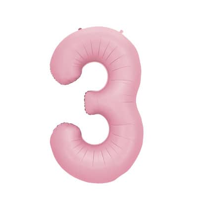 34" Light Pink Number Foil Balloon | Michaels