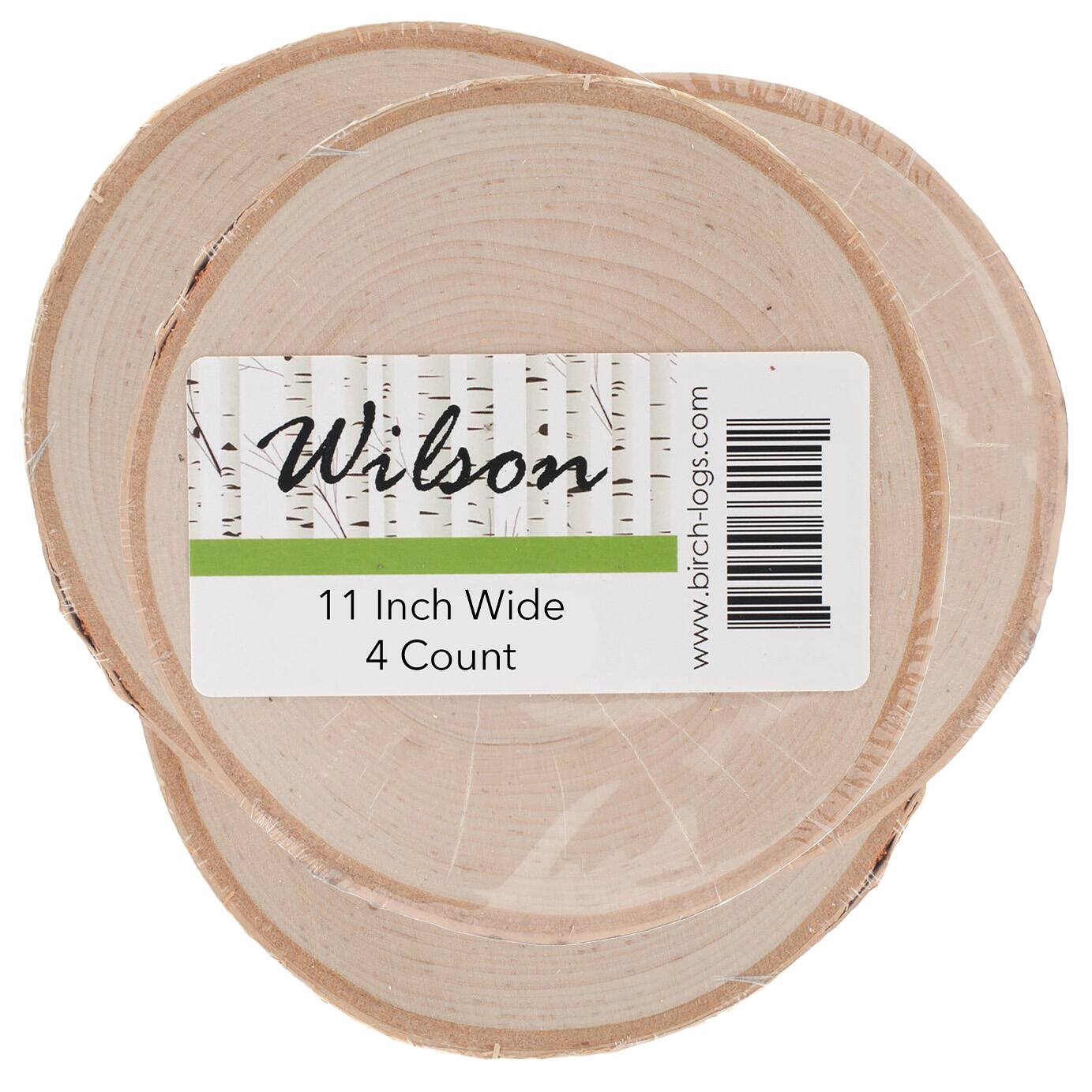 Wilson® Enterprises 11" Thick Birch Rounds, 4ct. | Michaels