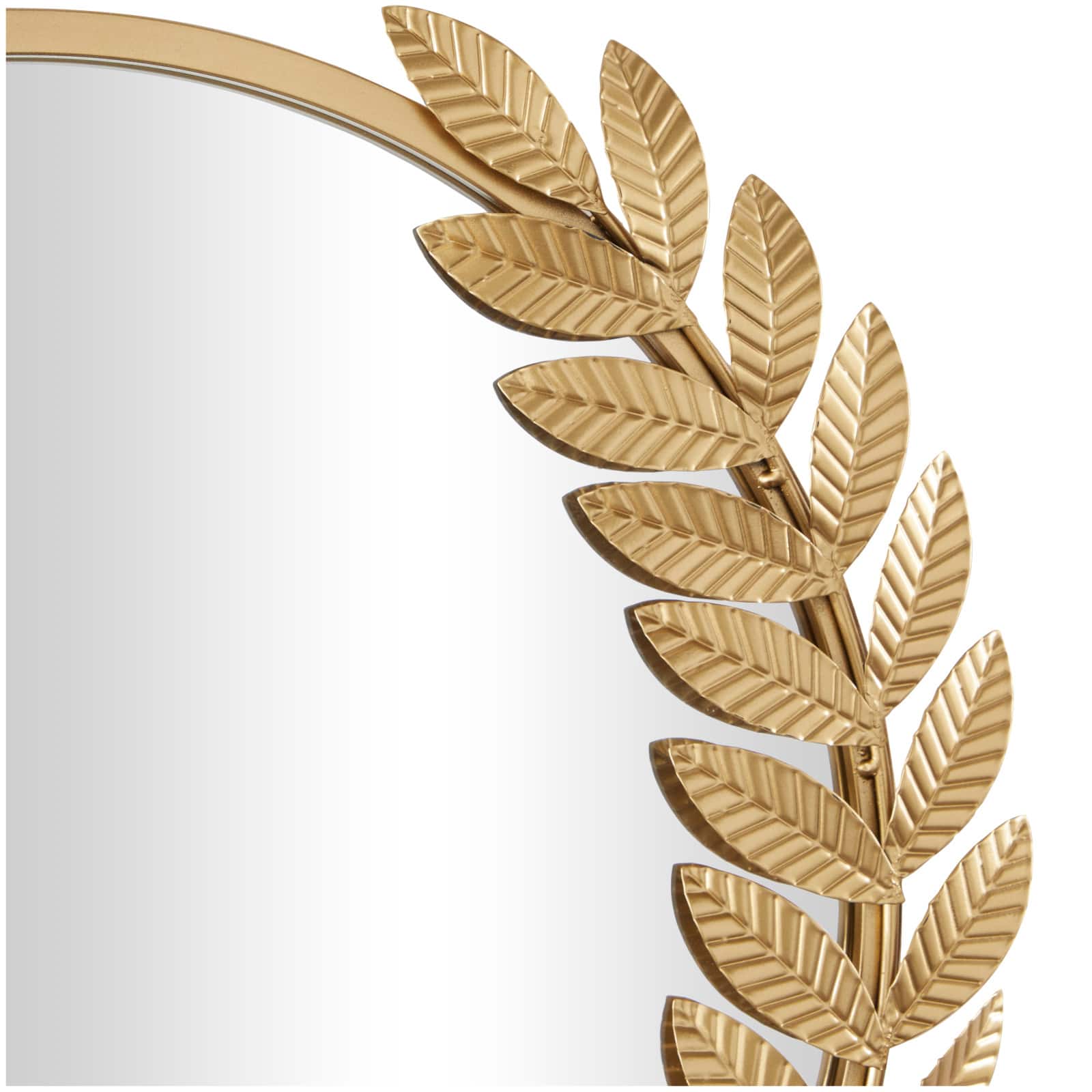 CosmoLiving by Cosmopolitan Gold Metal Leaf Wall Mirror 23" x 2" x 23 ...