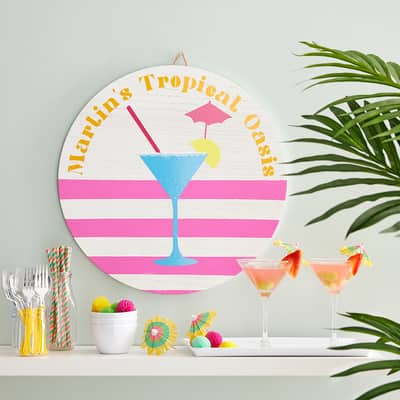 Tropical Oasis Pool Bar Sign | Projects | Michaels