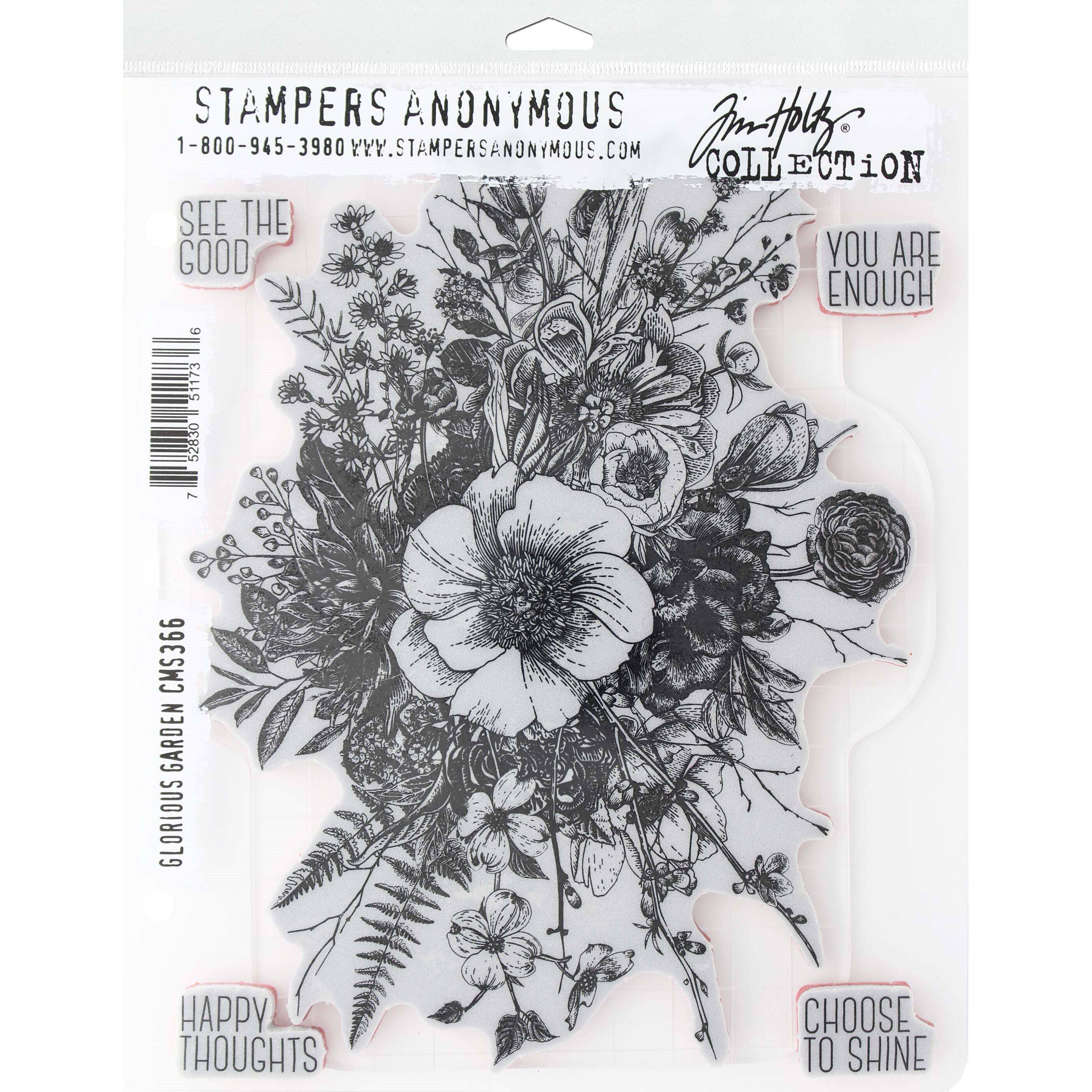 Stampers Anonymous Tim Holtz® Glorious Garden Cling Stamp Set | Michaels