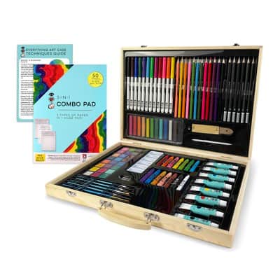 Everything Art Wooden Artist Case Deluxe Set | Michaels