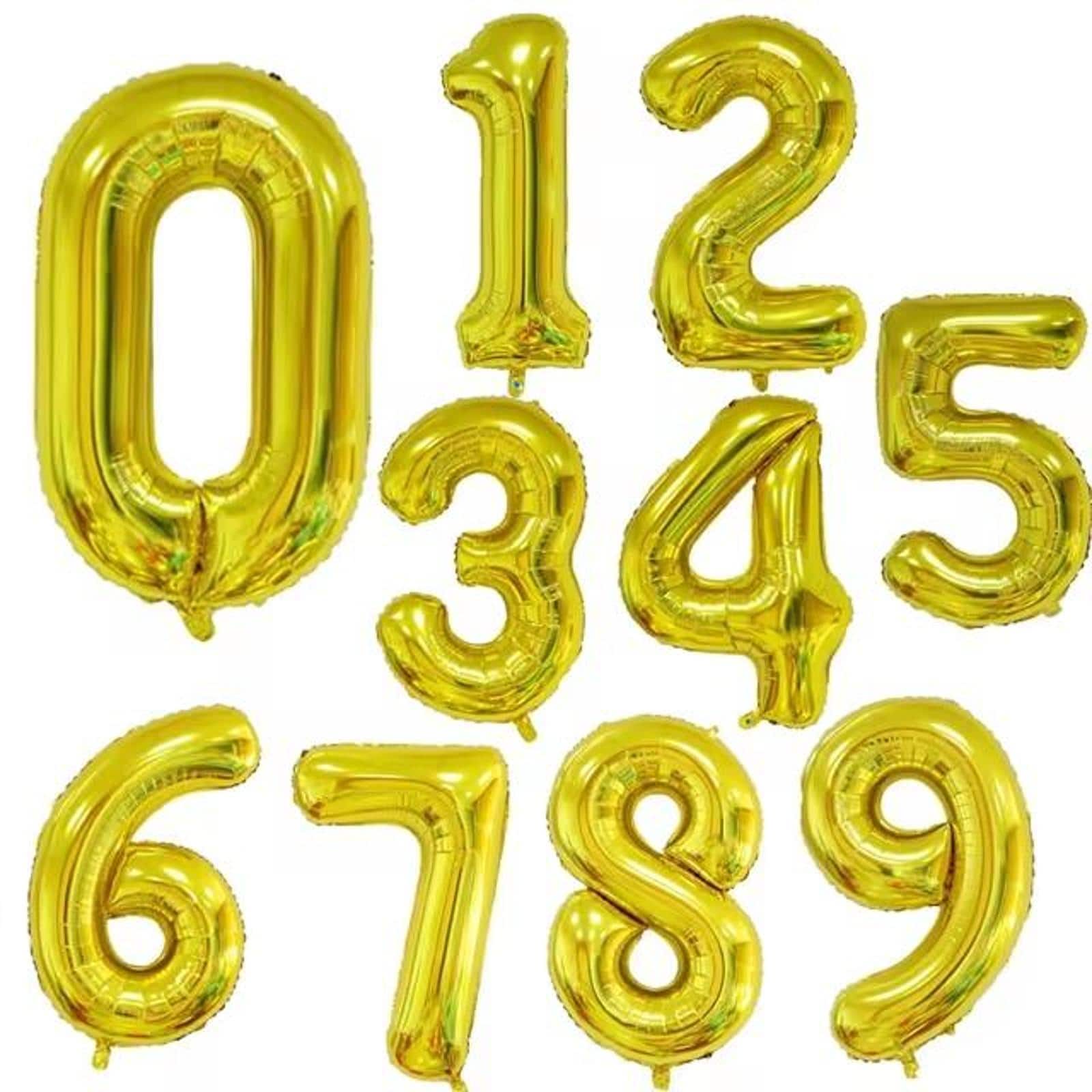 Wizardi 32" Gold Number Foil Balloon | Michaels