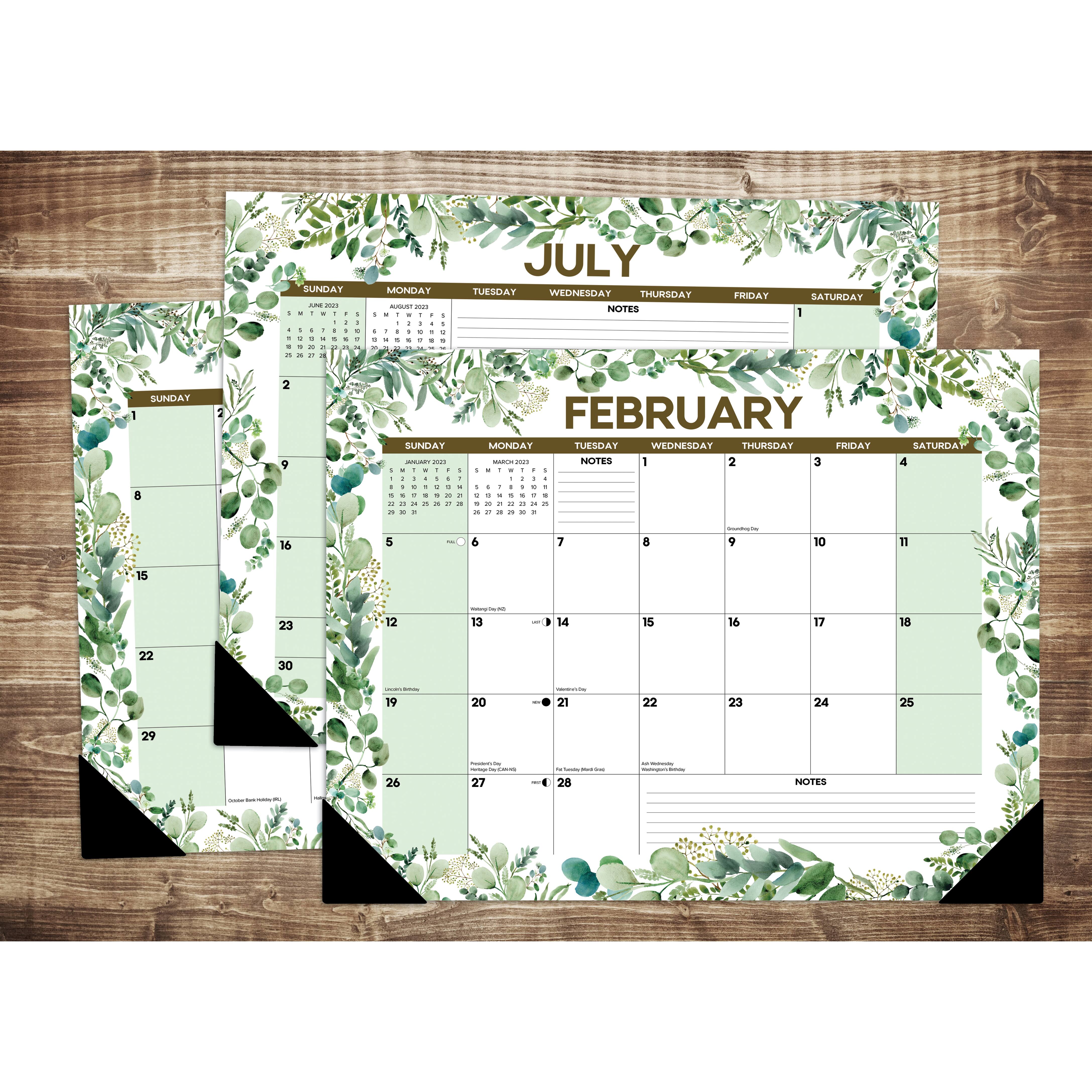 2023 Eucalyptus & Succulents Monthly Desk Pad Calendar | Michaels