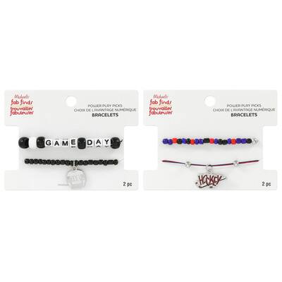 Assorted Hockey Bracelets, 2pc. by Fab Finds | Michaels