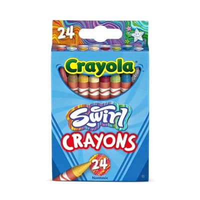 Crayola® 24 Color Swirl Crayons | Michaels