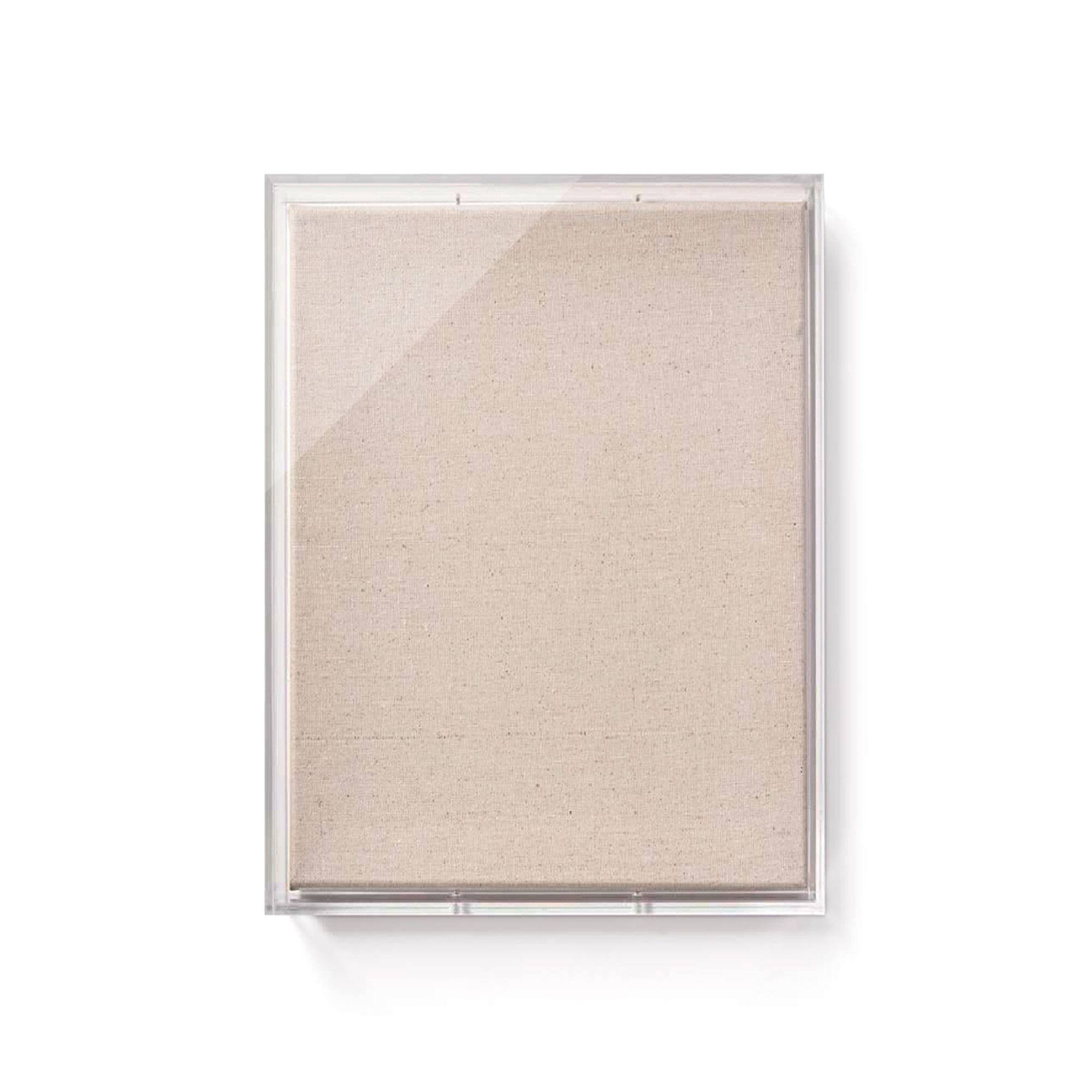 Wexel Art UV Grade Acrylic Shadowbox 3" Depth with Beige Linen Canvas ...