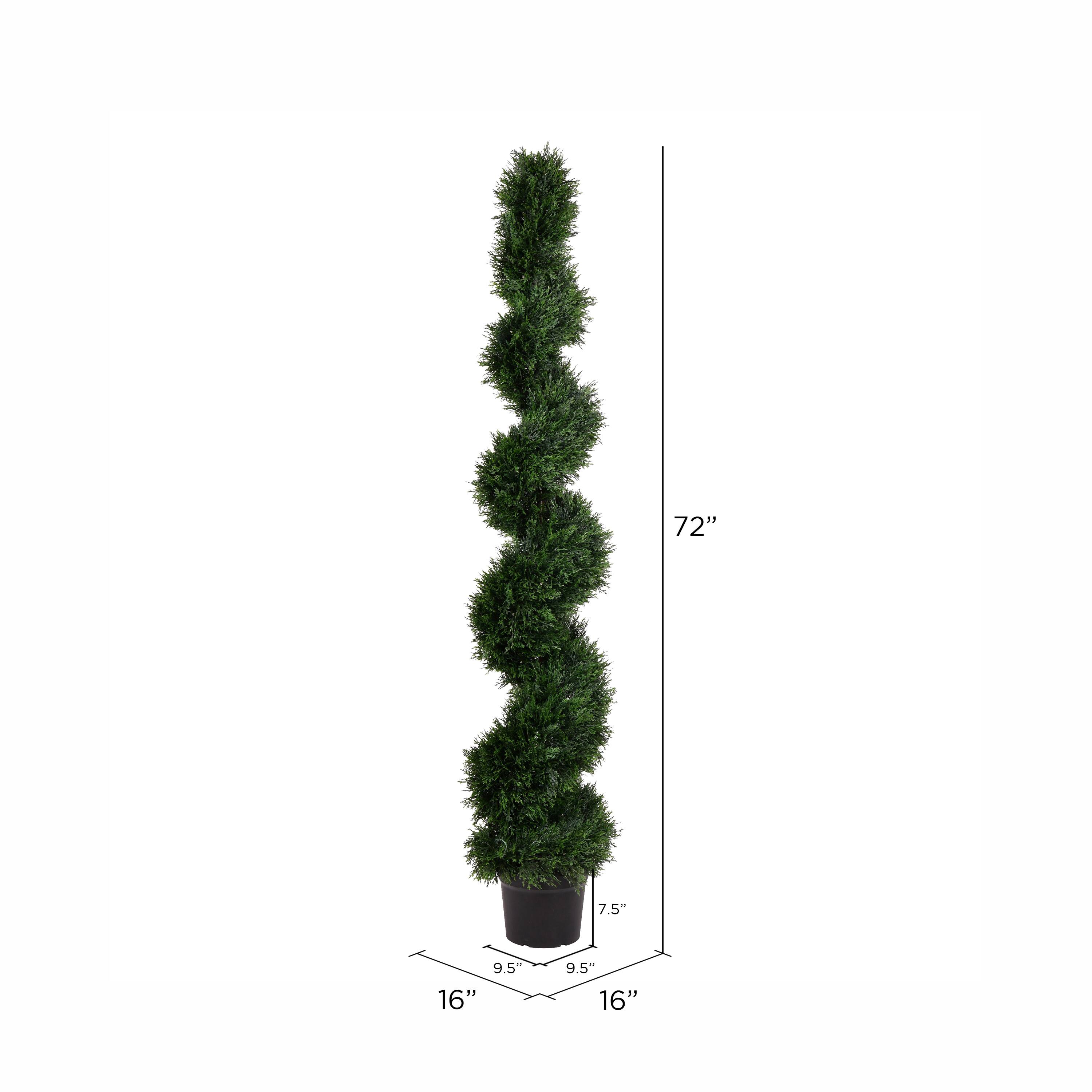 6ft. Potted Green Cedar Spiral Tree | Michaels
