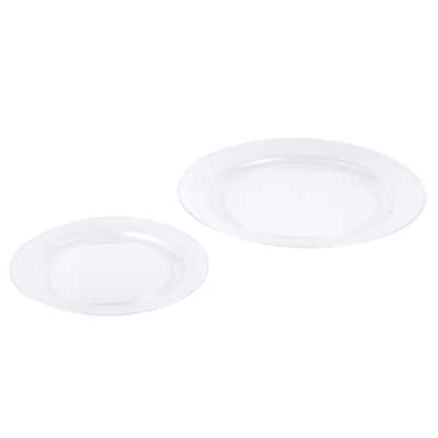 Clear 40 Piece Dinner & Lunch Plate Set by Celebrate It™ | Michaels