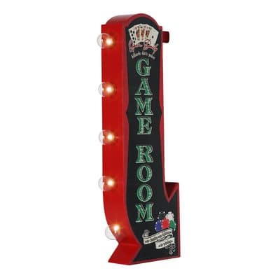 American Art Décor™ 25" Vintage Game Room Off the Wall LED Marquee Sign ...