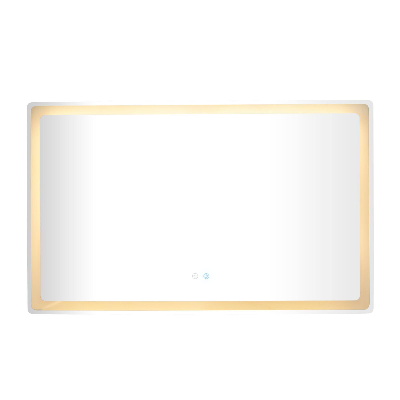 Clear Glass Modern Anti Fog Mirror, 51" x 1" x 32" | Michaels
