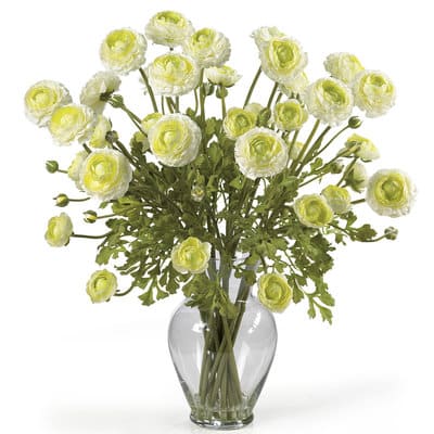 24" Ranunculus Liquid Illusion Silk Flower Arrangement | Michaels