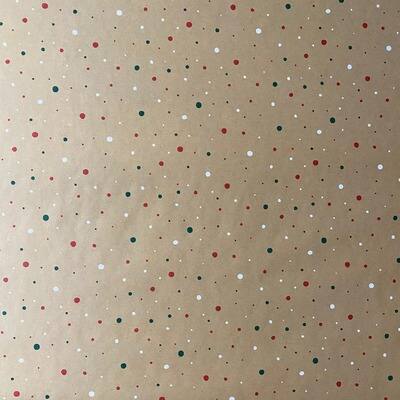 Kraft Scatter Dot Gift Wrap by Celebrate It™ | Michaels
