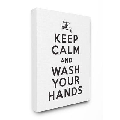 Stupell Industries Keep Calm & Wash Your Hands Wall Art | Michaels
