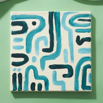 Abstract Acrylic Finger Painting | Projects | Michaels