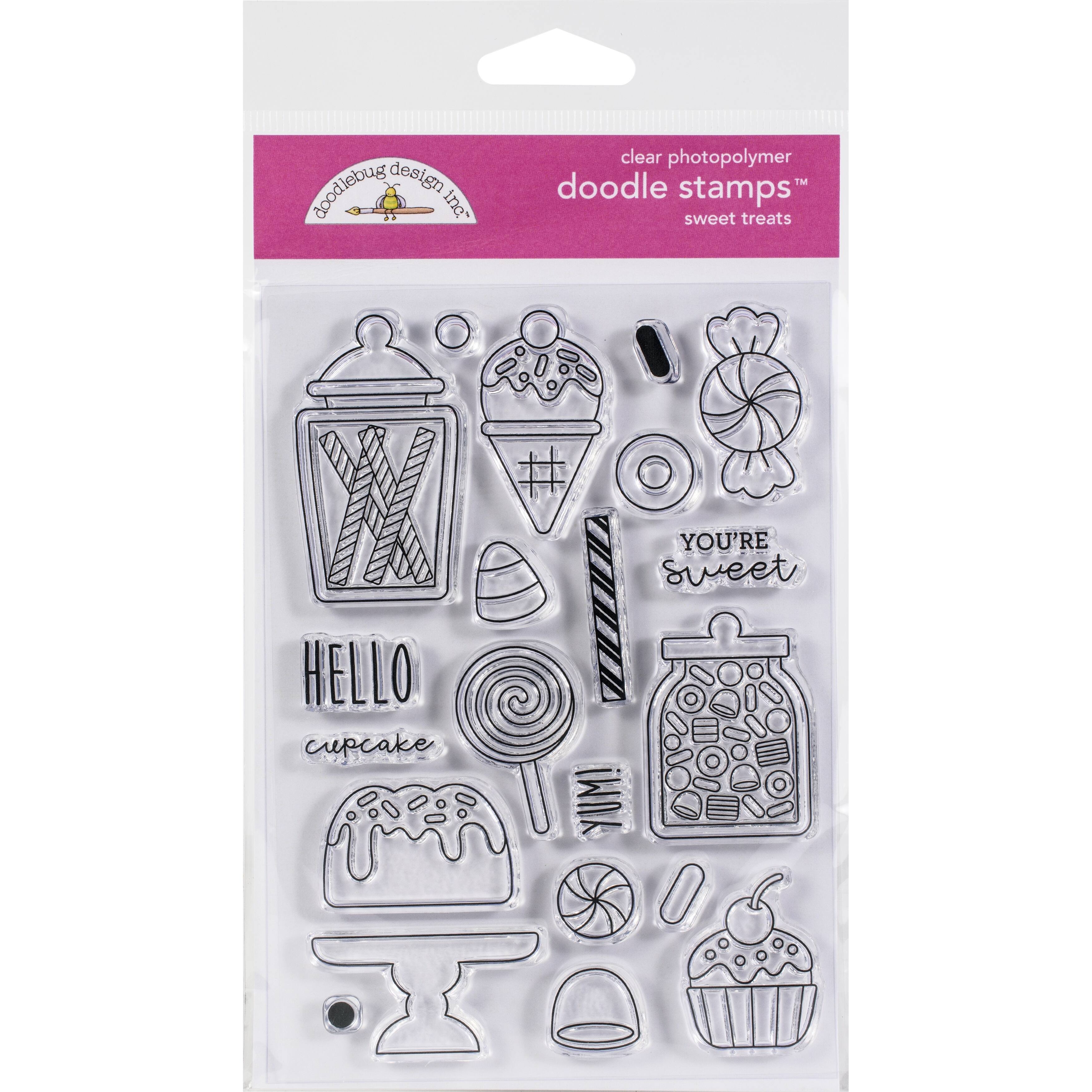 Doodlebug Design Inc.™ Sweet Treats Clear Doodle Stamp Set | Michaels