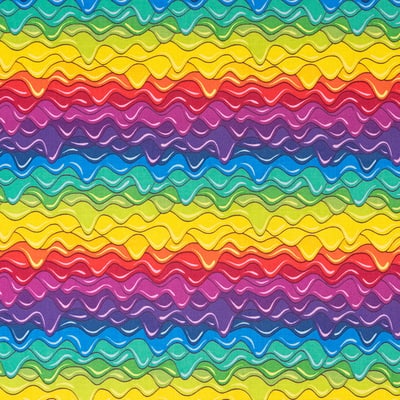 SINGER Rainbow Colorful Wave Cotton Fabric | Michaels
