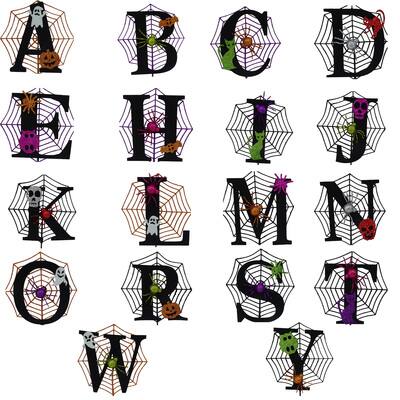 Assorted 12.5" Halloween Spider Web Alphabet Pick by Ashland®, 1pc ...