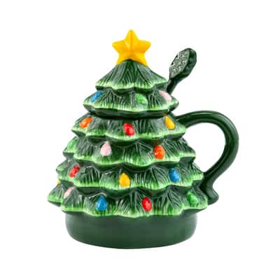 Green Lidded Nostalgic Tree Mug with Spoon | Michaels