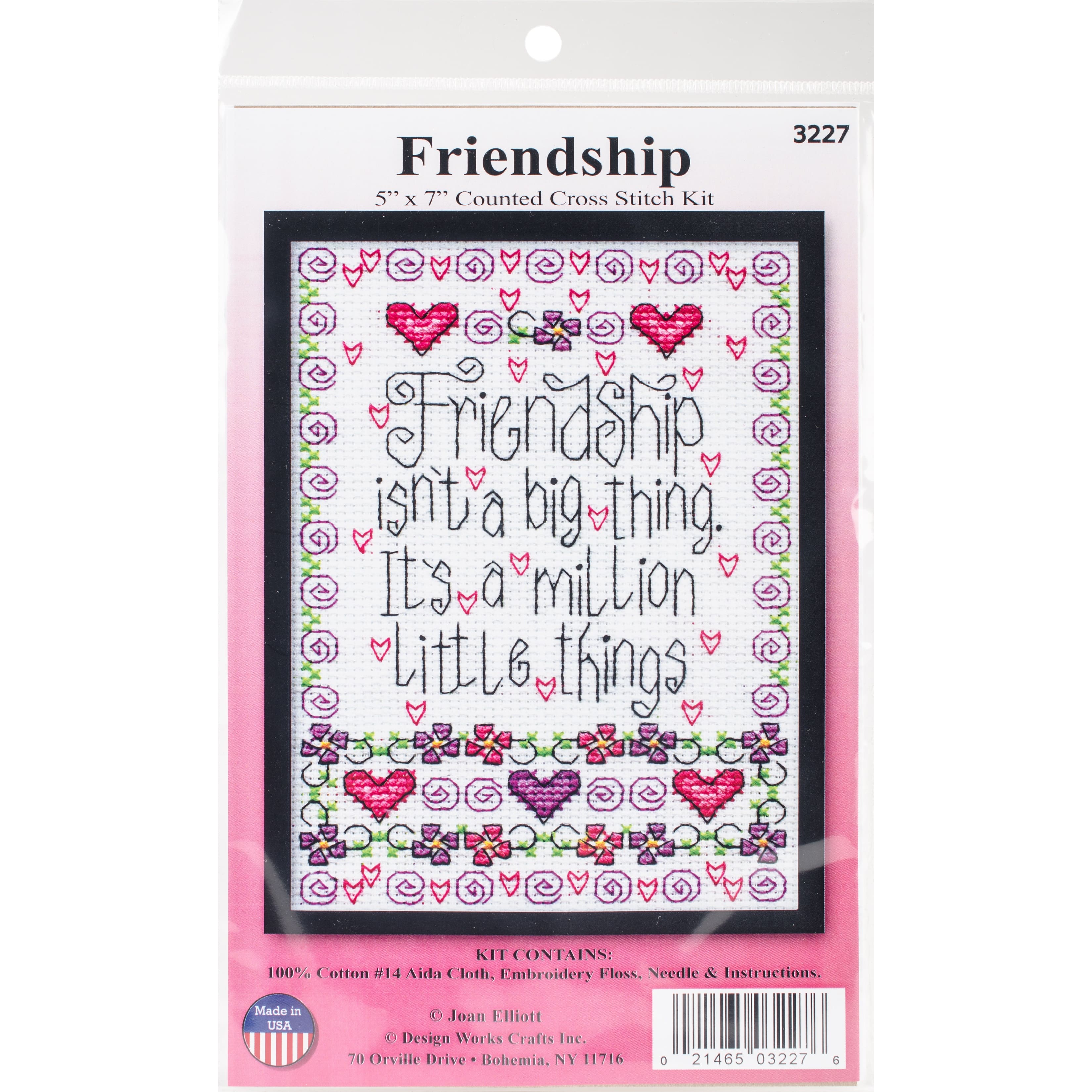 Design Works™ Friendship Counted Cross Stitch Kit | Michaels
