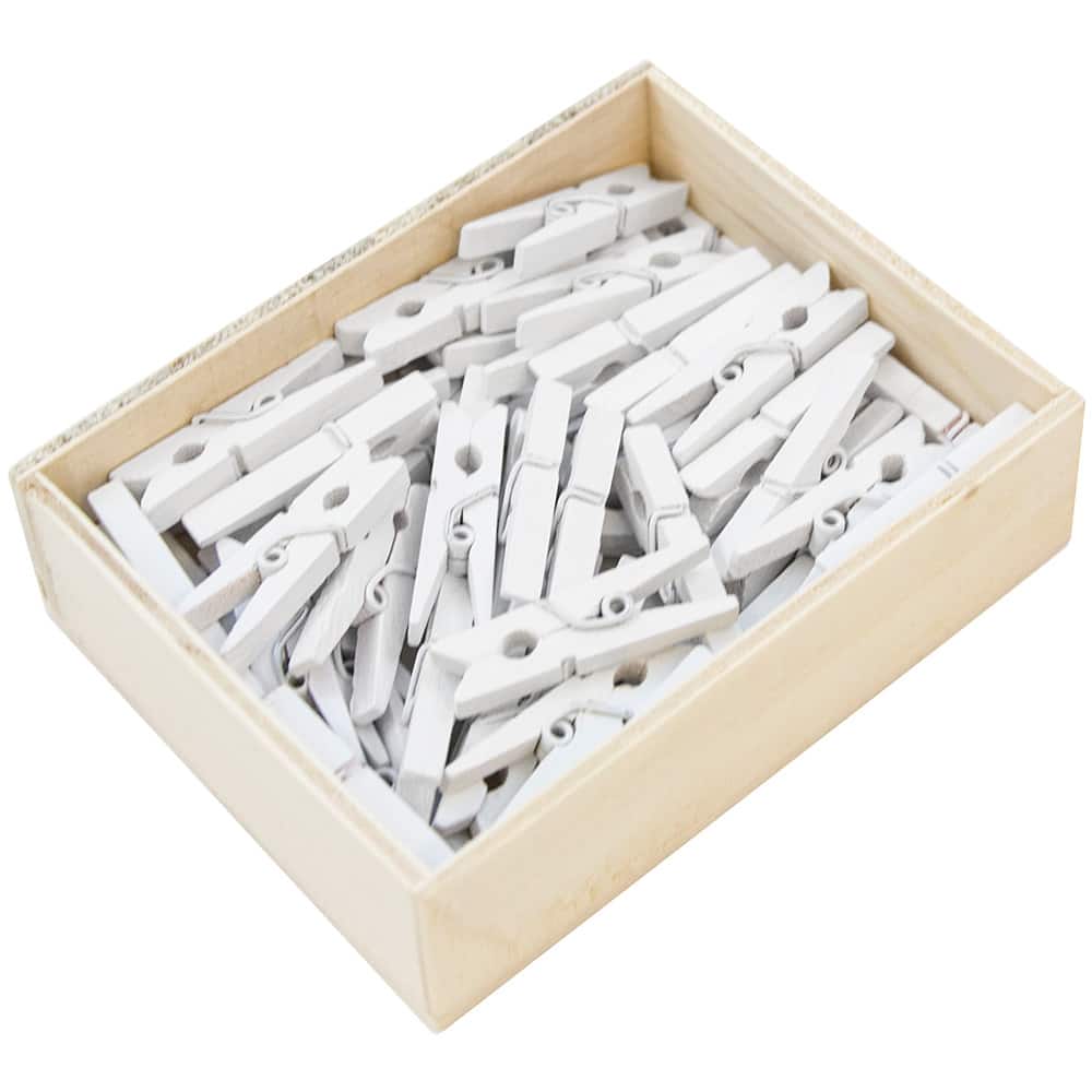 JAM Paper 1.125" Wood Clip Clothespins, 100ct. | Michaels