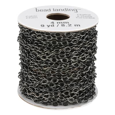 9yd. Gunmetal Chain Roll by Bead Landing™ | Michaels