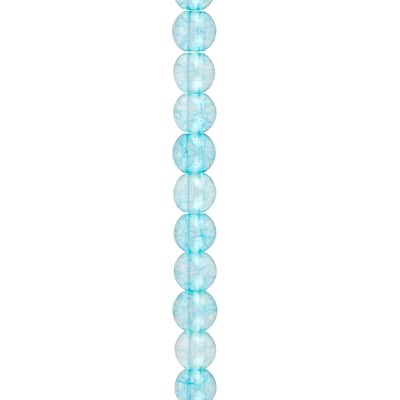 Buy in Bulk - 12 Pack: Light Blue Quartz Round Beads by Bead Landing ...