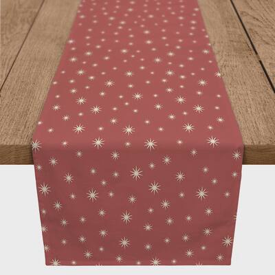 72" Red Twinkle Cotton Twill Runner | Michaels